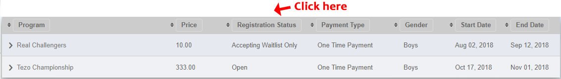 Register For Programs – SportsPlus Help